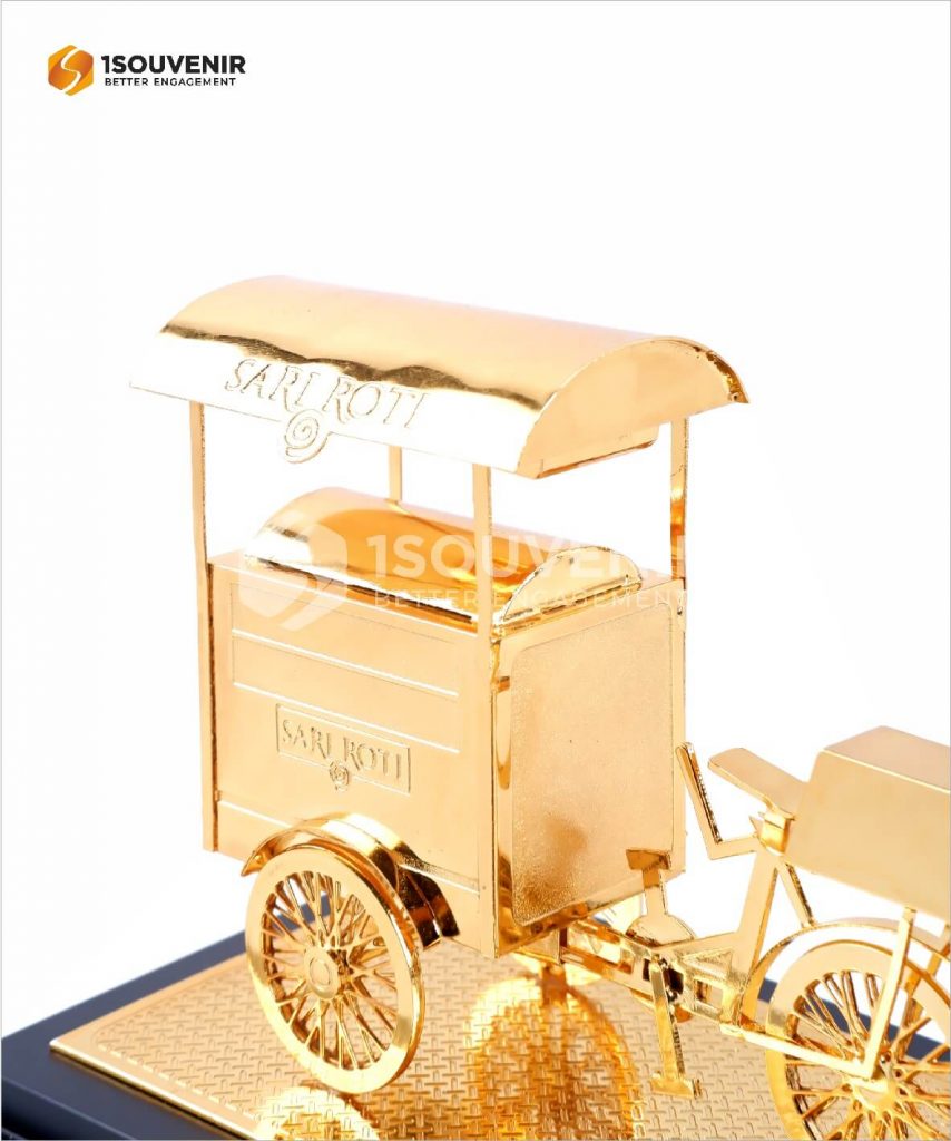 Souvenir Miniatur Gerobak Sari Roti - 1souvenir® Portofolio