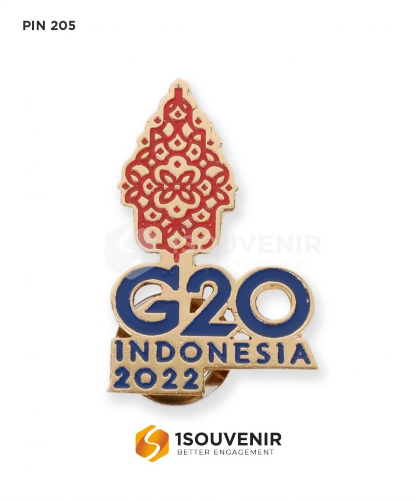 Pin G20 Indonesia 2022 - 1souvenir® Portofolio