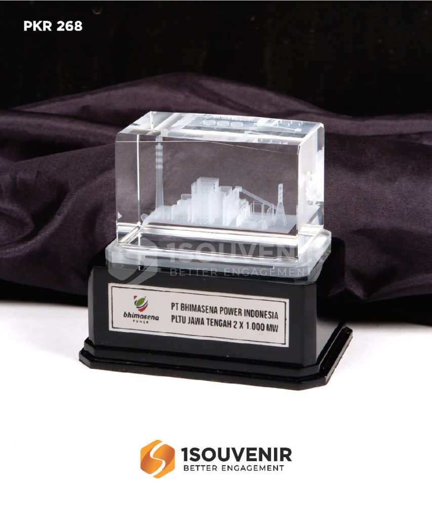 Plakat Kristal Pabrik PT Bhimasena Power Indonesia - 1souvenir® Portofolio